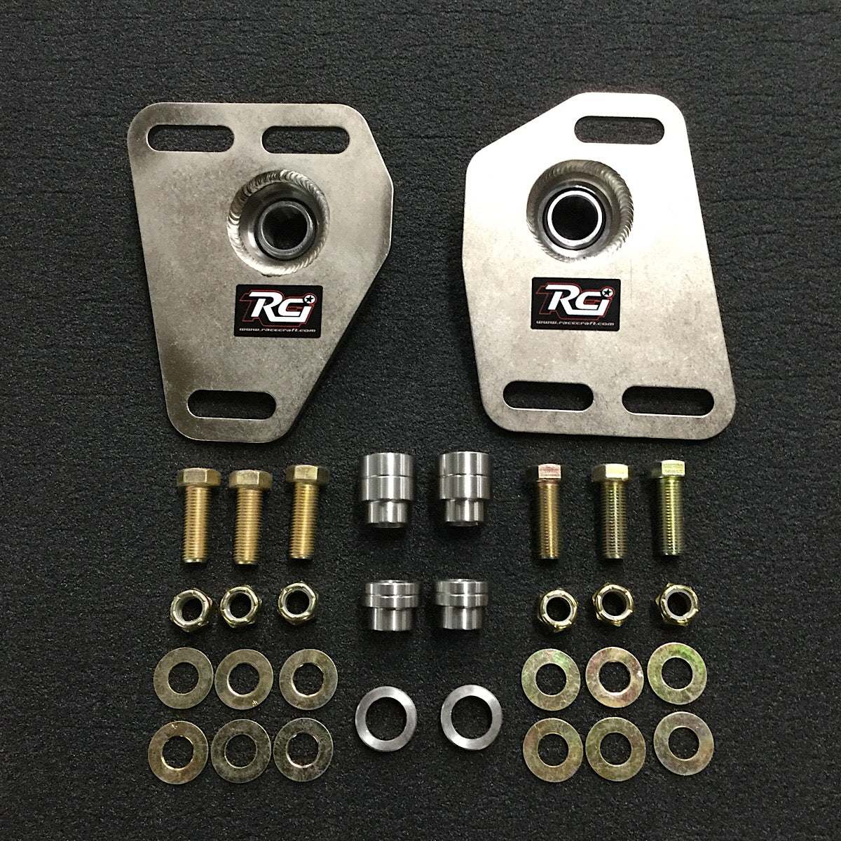 Racecraft 79-89 Mustang Steel Race Camber Plates. Below Mount Bearing ...