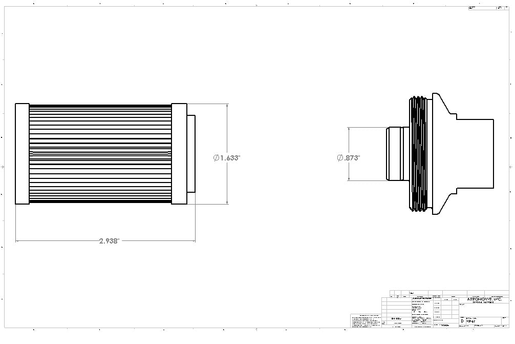 10-micron Microglass Element In-Line Filter with ORB-10 Ports – Tin ...